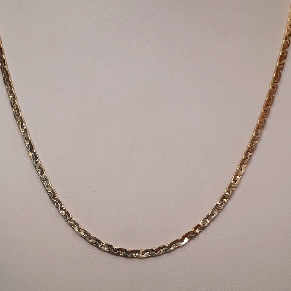 Vintage | Jewelry | Vintage Gold Tone C Link Chain Necklace 8 Long ...